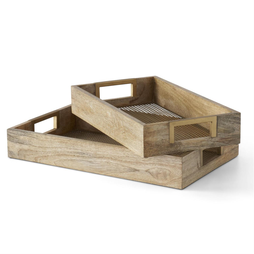 Nesting Natural Wood Tray – Aromelia